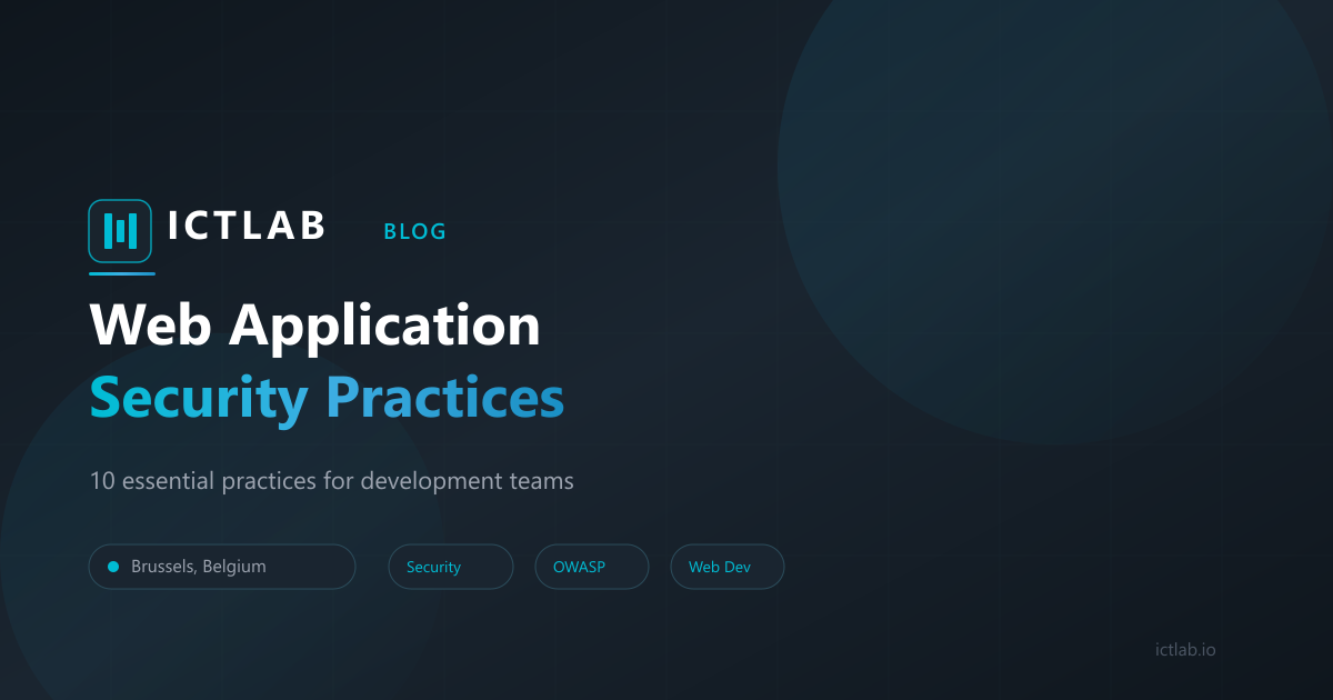 Web Application Security: 10 Best Practices | ICTLAB